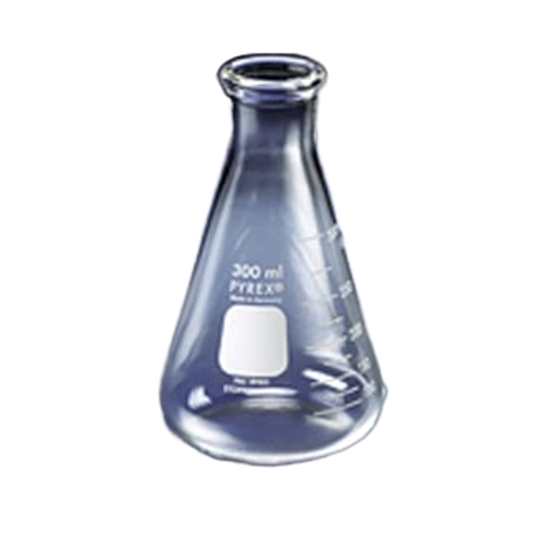 Ace Glass Flask, Erlenmeyer, Heavy Rim, 25ml, CS/48, SP/12, 4980-25 6976-03