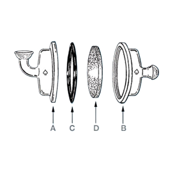 Ace Glass 76mm Filter Support Assembly, Part A 7519-05