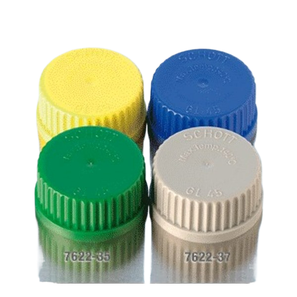 Ace Glass Cap, Gl25, Polypropylene, Blue, CS/10 7622-02