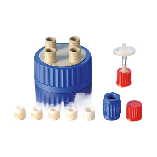 Ace Glass Cap, Gl80 Connection System, Gl18, Solid, Pbt, Pk/2 7631-03