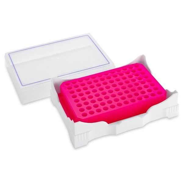 Globe Scientific PCR Cold Work Rack, SBS / ISBER Footprint, 4°C, 96 ...