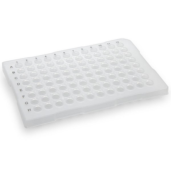 Globe Scientific 0.1mL 96-Well PCR Plate, Half Skirt (ABI-style), Flat ...