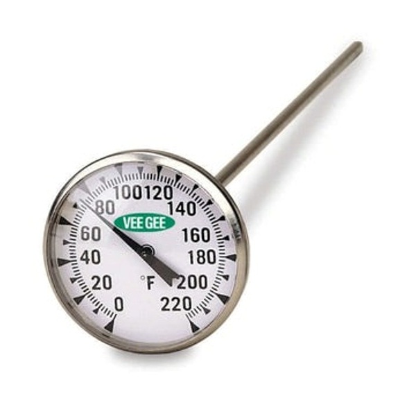 Veegee Scientific 0 to 220°F Range, Dial Thermometers 82220 Lab ...