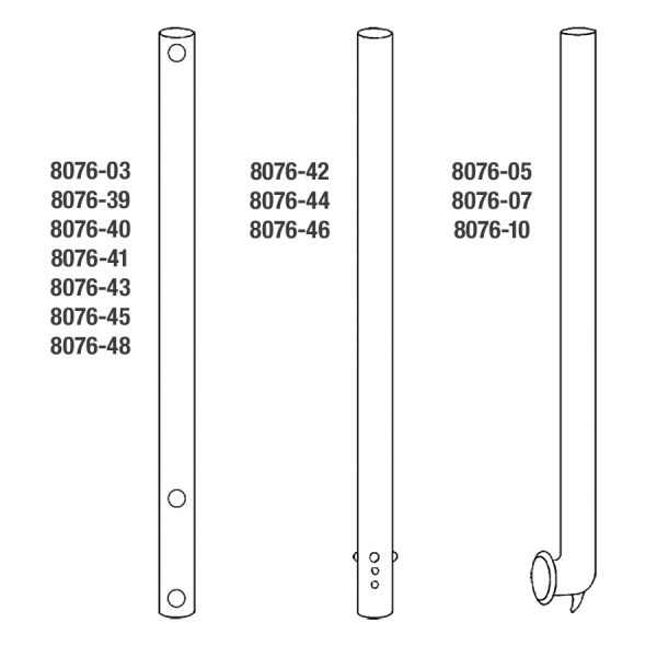 Ace Glass Stirring Shaft, 19mm, 22In, Solid Glass, Polished, Drilled ...