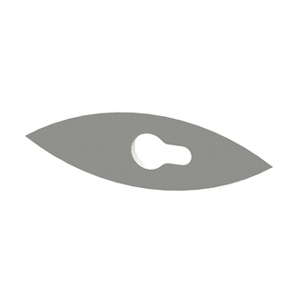 Ace Glass Ptfe Stir Blade, Oval, 19X60mm, 10mm Shafts 8082-04