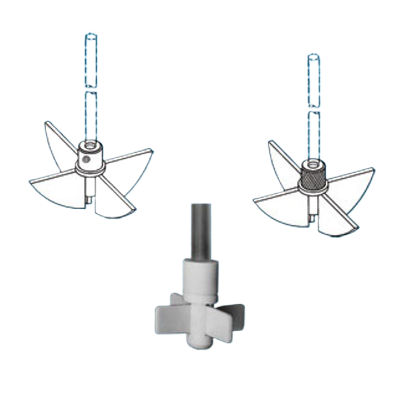 Ace Glass Ptfe Agitator (4) 50mm Anchor Style Blades, Fits 10mm Knob ...