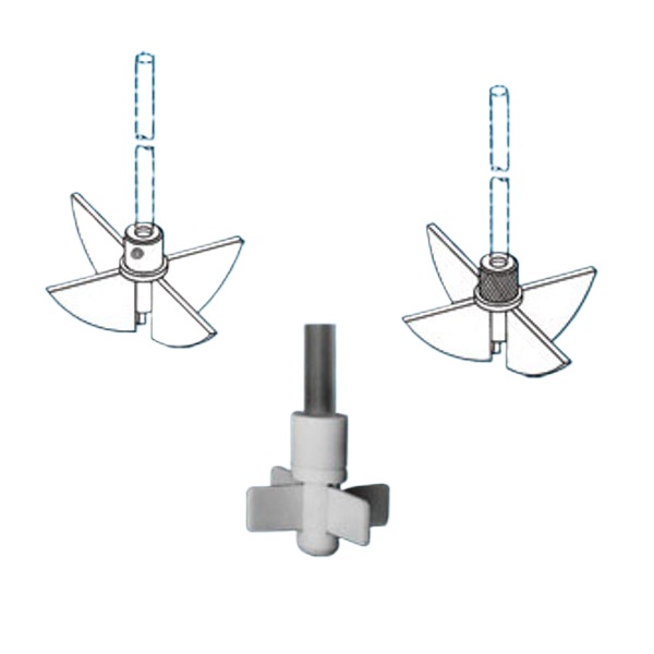 Ace Glass Ptfe Agitator, (4) 90mm Anchor Style Blades Fits 10mm Knob ...