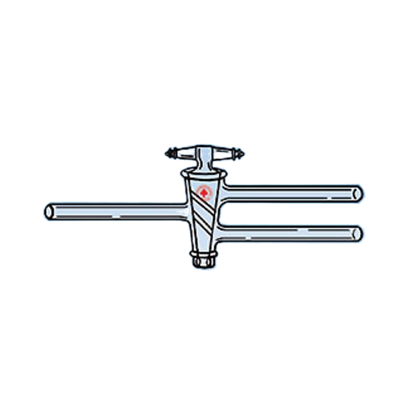 Ace Glass 2mm Stopcock 3-Way Tc Plug 8143-05