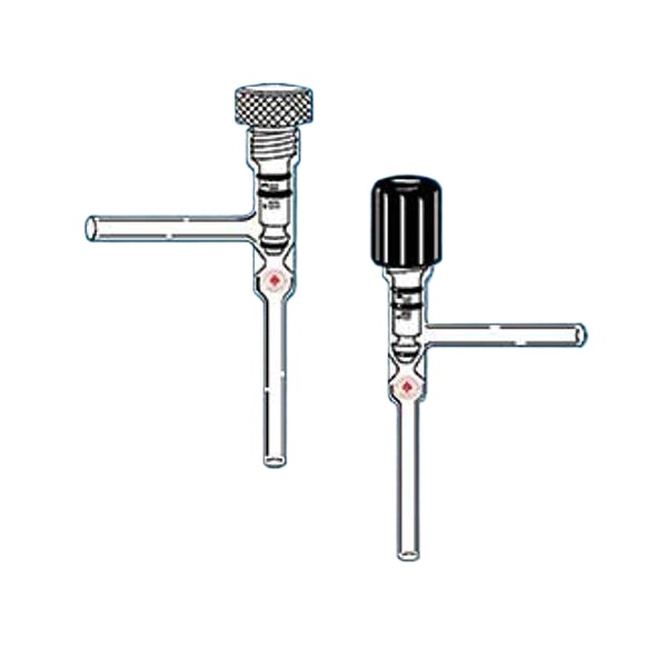 Ace Glass Stopcock, 0-3mm, High Vacuum, PTFE Plug With Knurled Handle ...