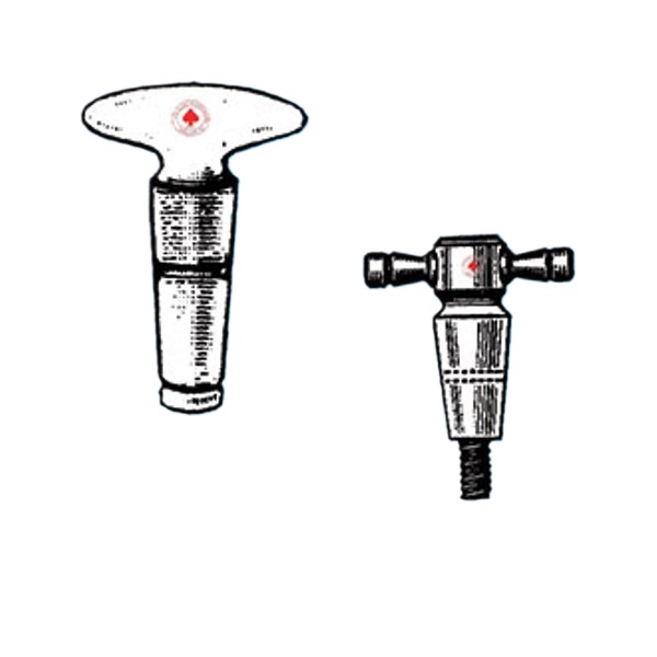 Ace Glass 2mm Bore Stopcock Plug Gb Threaded Ends 8223-03