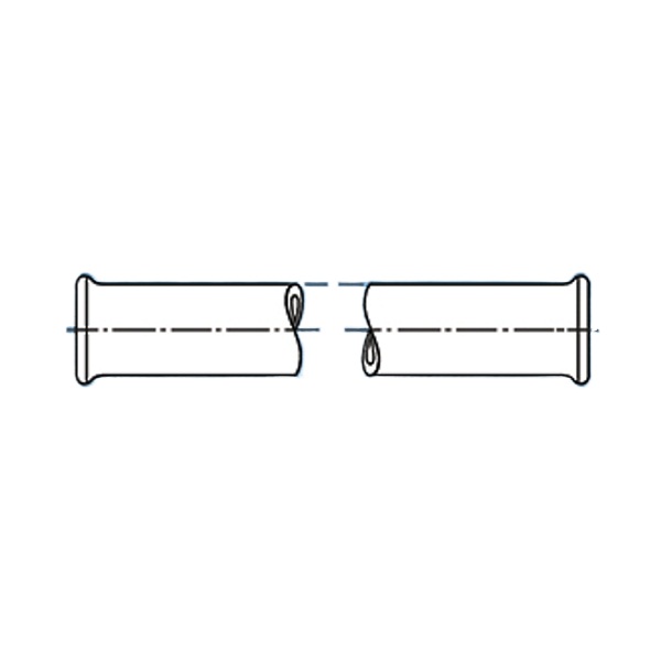 Ace Glass 6X1/2In Beaded Pipe 8828-05
