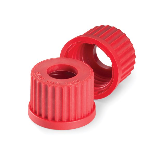 Ace Glass Cap, Center Hole, Gl14, Pbt 7621-04