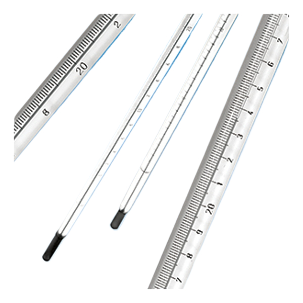 Ace Glass Thermometer, -1 To 51C, 18" Length, 76mm Immersion, 0.1 ...