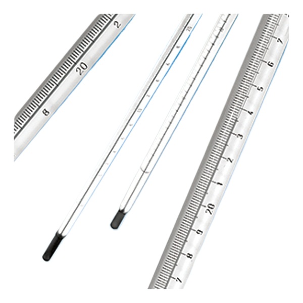 Ace Glass Thermometer, -1 To 101C, 24" Length, 76mm Immersion, 0.1 ...