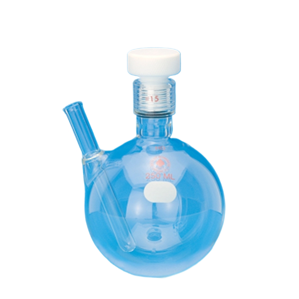 Ace Glass Flask, Round Bottom, Pressure, T-Well, #15, 50ml 8417-03