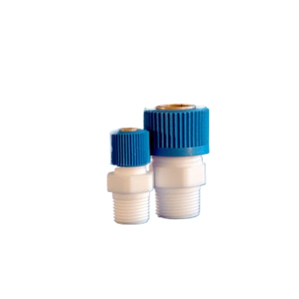 Ace Glass Ptfe Insert, 3/4" Npt, 14mm Bore Compression Fitting 12869-25