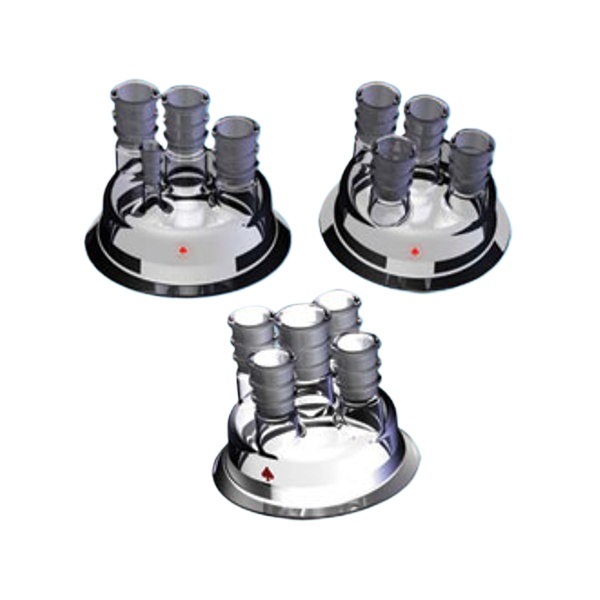 Ace Glass Head, 6In, Four Neck, 45/50 Center, (2)24/40, 10/30 6529-06