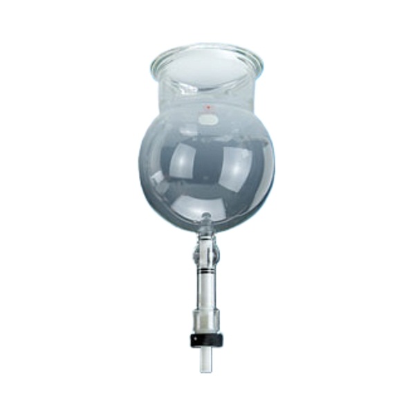 Ace Glass Flask, Spherical, 3L, 4In (100mm) O-Ring Grooved Flange, 0 ...