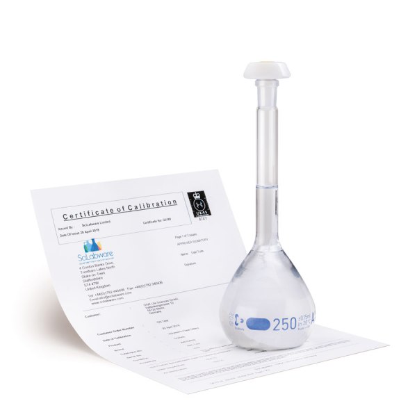 Ace Glass Volumetric Flask, Class A, 1ml, Blue Lettering, With ...