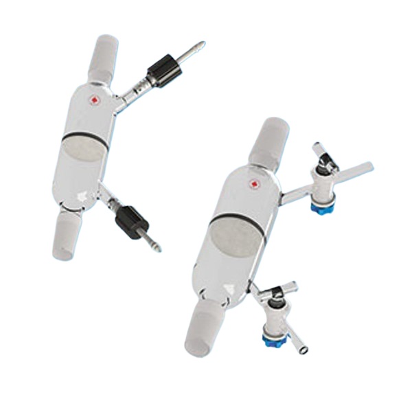 Ace Glass Tube, Filter, Porosity C (25-50Micron), (2)Inlet Valve ...