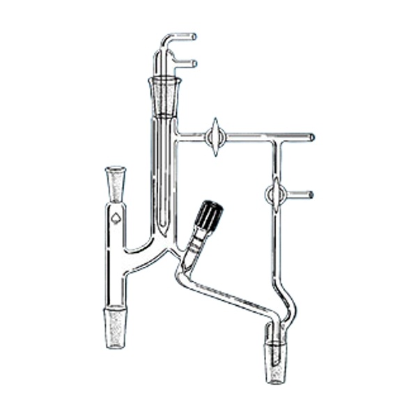 Ace Glass Head, Vacuum Distilling, Ptfe Stopcock Plugs, Complete With ...