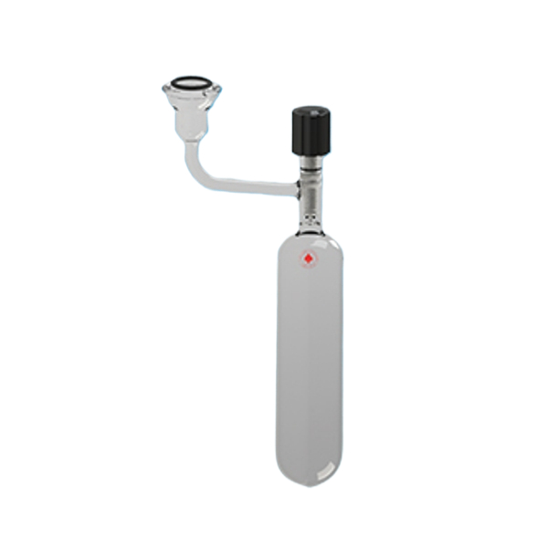 Ace Glass Tube, Storage, 25ml, 0-4mm Hi-Vac Valve Top With 15mm O-Ring ...