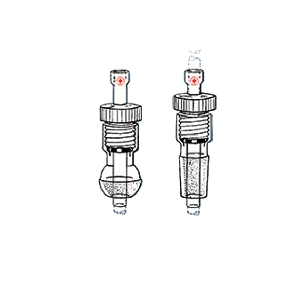 Ace Glass 45/50 Inner To 15mm Ace-Thred Maxi Adapter, Glass Only 8042-21