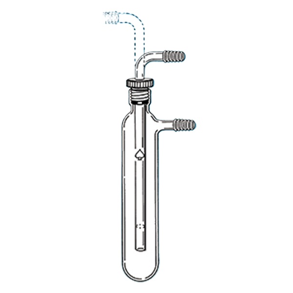 Ace Glass Complete 51mm Od Vacuum Trap, Hose Connection Side Arm And ...