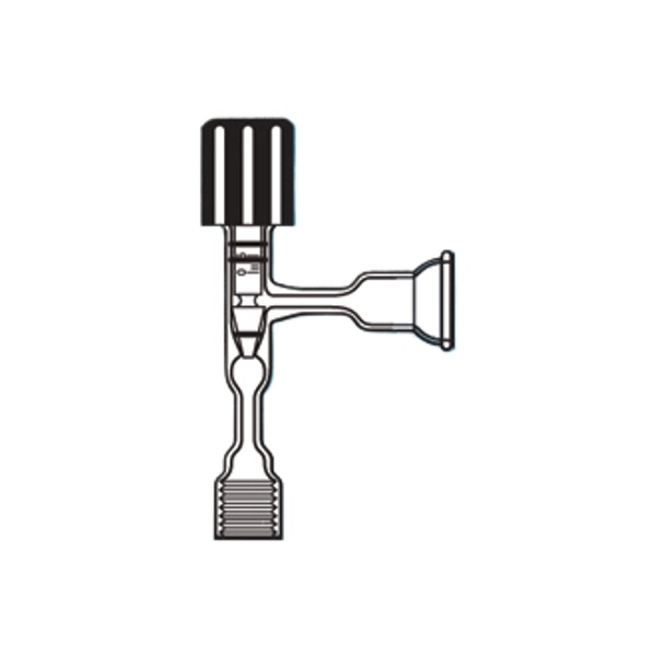 Ace Glass 35/20 Socket Joint To #11 Ace-Thred Adapter With 0-5mm Valve ...