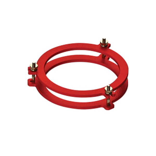 Ace Glass Clamp, Two-Piece, Anodized, Fits 137mm Od X 100mm Id Flat ...