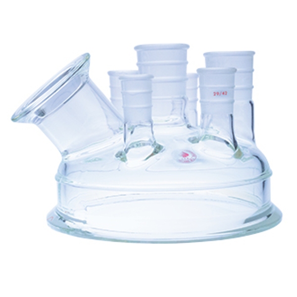 Ace Glass Head, 200mm(8In), 6 Neck, 45/50 Center, (1)45/50, (2)29/42 ...
