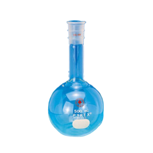 Ace Glass Flask, Flat Bottom, Single Neck, 500ml, 24/40 6915-25