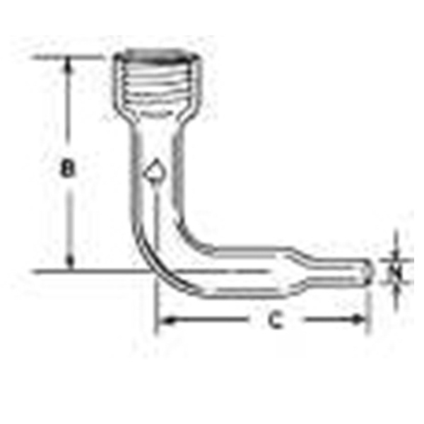 Ace Glass 25mm Elbow 7490-14