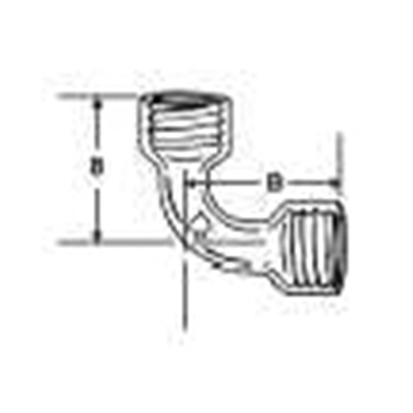 Ace Glass 25mm Elbow 7490-37