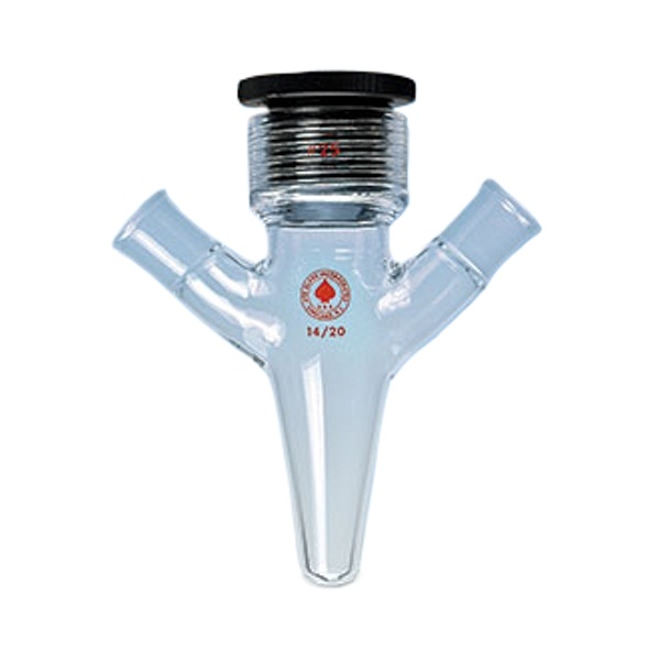 Ace Glass Vessel, Ultrasonic, 6-10ml, #25 Center, (2)14/20 Sides ...