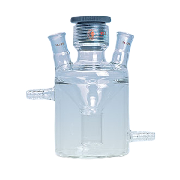 Ace Glass Vessel, Ultrasonic, Jacketed, 10-50ml, #25 Center, (2)14/20 ...