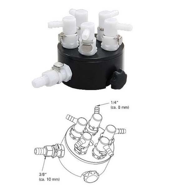 Huber 5-Way Distributor, CPC Coupling 343210