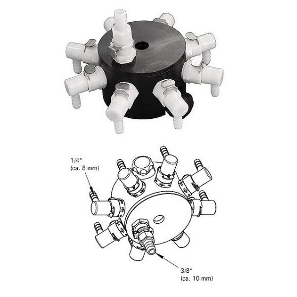 Huber 8-Way Distributor, Cpc Coupling 343938 Lab Equipment | Spectra ...