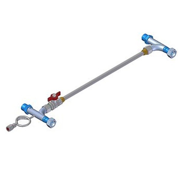 Huber Manually Adjustable Bypass G3/4 With Pressure Gauge Connection 9888