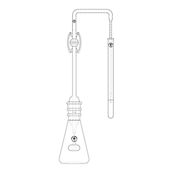 Ace Glass Bent Tube Only, #5 O-Ring Joint, 1mm Pulled Tip, Pharmacopeia ...