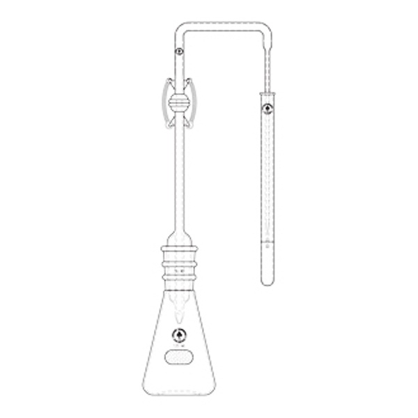 Ace Glass Test Tube, Red Ring Mark At 3ml, Arsentic Limit Test ...