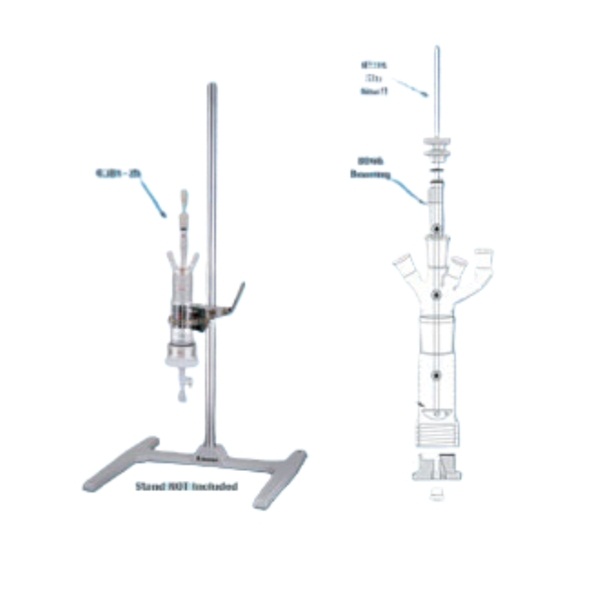 Ace Glass 100ml Small Volume Filter Reactor With Four Neck Head, #50 ...