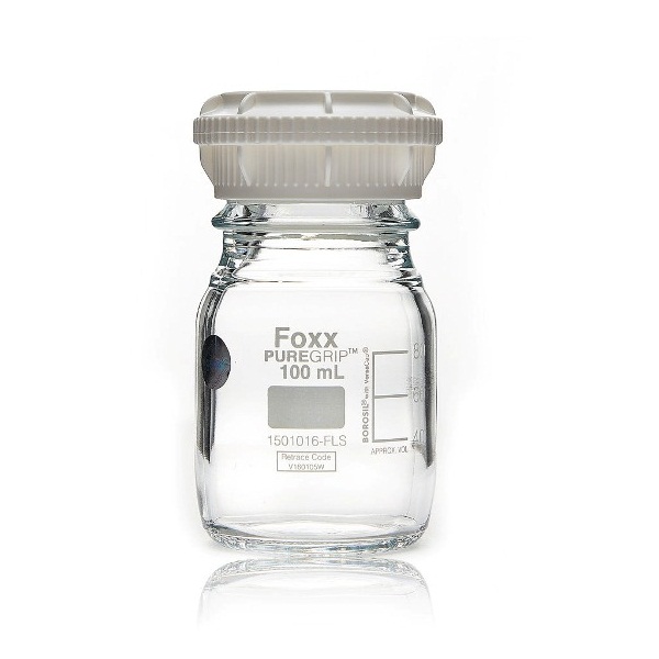Foxx Life Sciences Puregrip Bottles, Reagent, Transparent Graduated ...