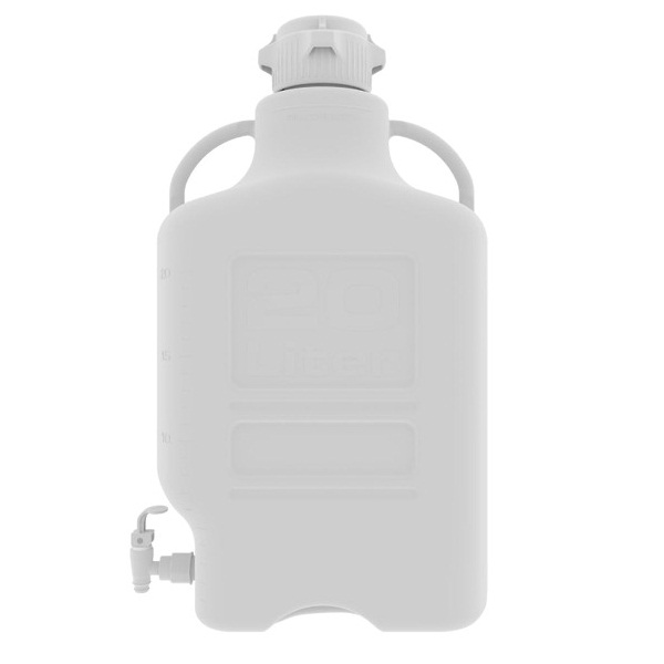 Round Lab Foxx Life Sciences EZwaste 20L HDPE Round Carboy With 83B ...