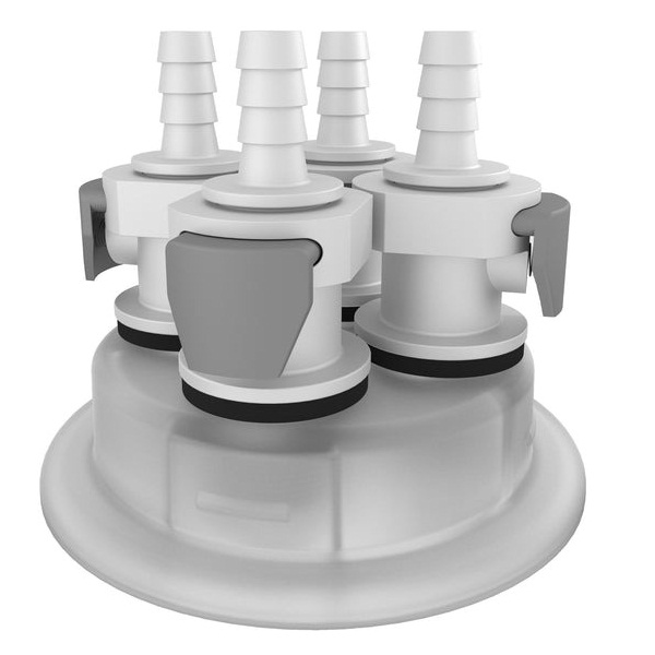 Foxx Life Sciences VersaCap 83B 1/4" HB x4 Adapter Insert 205-3006-RLS