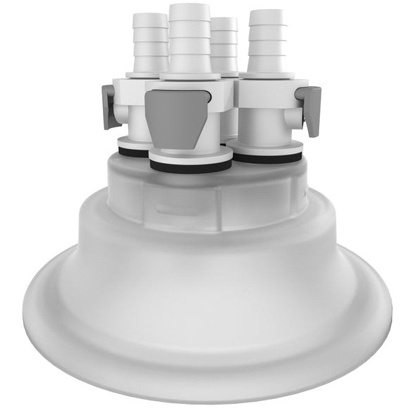 Foxx Life Sciences VersaCap 120mm 3/8" HB x4 Adapter Insert 205-4007-RLS