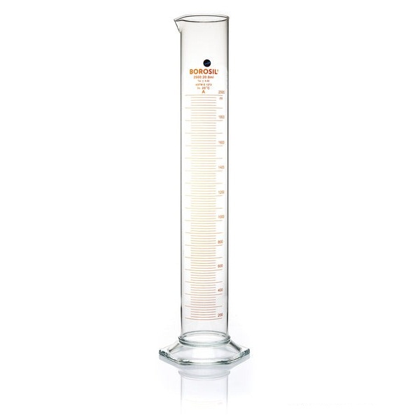 Foxx Life Sciences 2L Graduated Measuring Cylinder Hexagonal Base, CS/4 ...