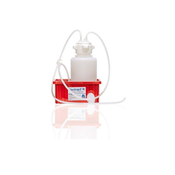 Foxx Life Sciences Vactrap2 Round, 4L, Polypropylene (PP), Red Bin, 1/4 ...