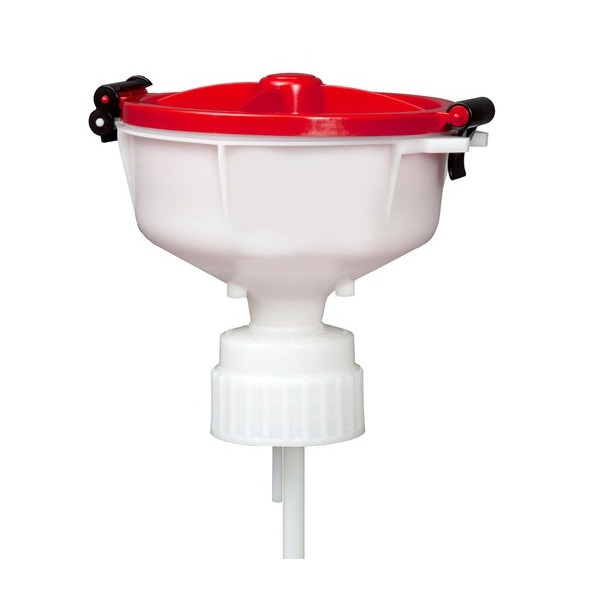 Foxx Life Sciences EZwaste 8" Safety Funnel, High Density Poly Ethylene ...