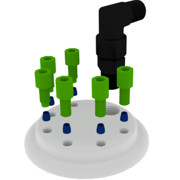 Foxx Life Sciences EZwaste UN/DOT Filter Kit, VersaCap 51S, 6 Ports for ...